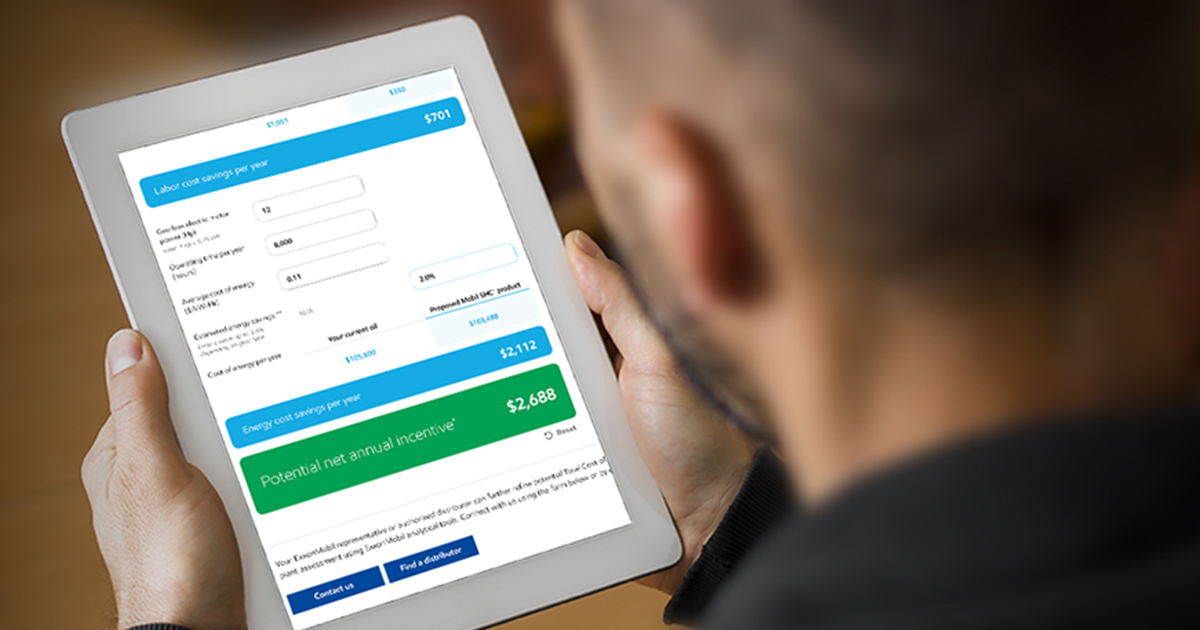 SHC™ Oil and Grease Savings Calculator | Mobil™