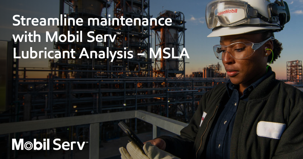 Sign Up for Free Trial of Mobil Serv℠ Lubricant Analysis - Mobil™